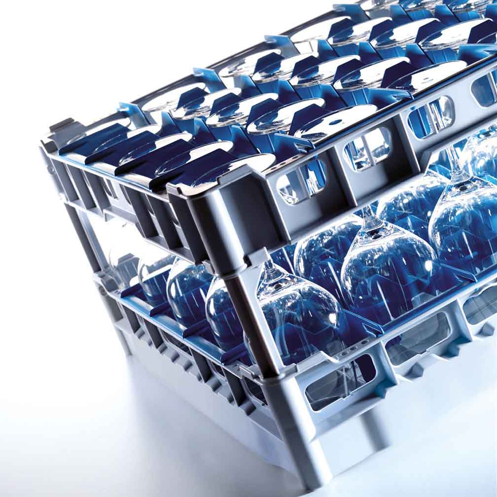 Dishwasher glass racks | Innovative Rack System from FRIES